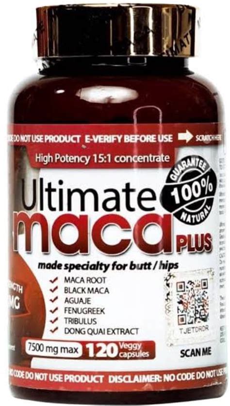 Ultimate Maca Plus Natuurlijke Vergroting En Verbeteringen Van Billen