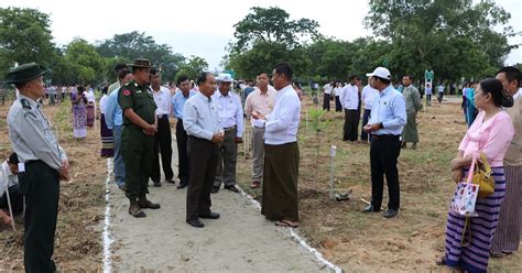 စစ်ကိုင်းတိုင်းဒေသကြီးဝန်ကြီးချုပ် ဦးမြတ်ကျော် မုံရွာဂေါက်ကွင်းအတွင်း