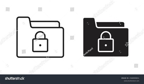 Secret Folder Icon Set Vector Graphics Stock Vector Royalty Free 2568999651 Shutterstock
