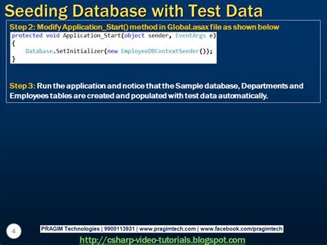 Sql Server Net And C Video Tutorial Part 6 How To Seed Database