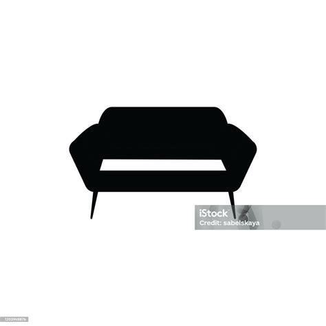살이 포동 포동 하 게 찐 소파 또는 소파 블랙 실루엣 아이콘 벡터 일러스트 레이션 분리 0명에 대한 스톡 벡터 아트 및 기타 이미지 0명 가구 가정 생활 Istock
