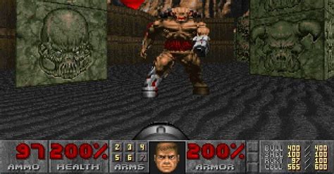 8 Bit Smirk Doom Slayer