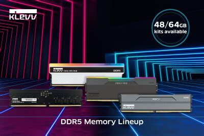 KLEVV Strengthens Its DDR5 Gaming Memory Lineup With New Non Binary High Capacity Kits Macau