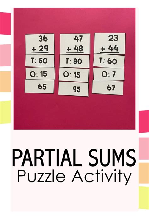 Partial Sums Algorithm How To Best Teach The Partial Sums Strategy Using 2 Digit Numbers