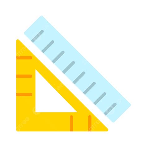 Geometry Flat Icon Vector Triangle Ruler Scale PNG And Vector With