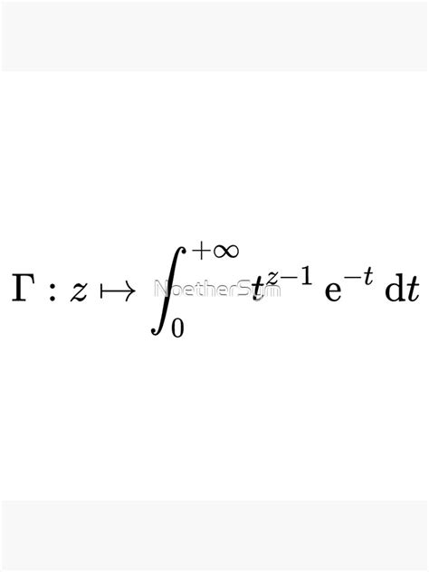 Euler Gamma Function Calculus And Math Premium Matte Vertical Poster