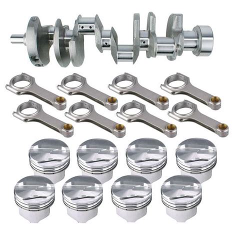 Premium Chevy 350 Rotating Assembly 1 Piece Main Flat Top 57 Rod