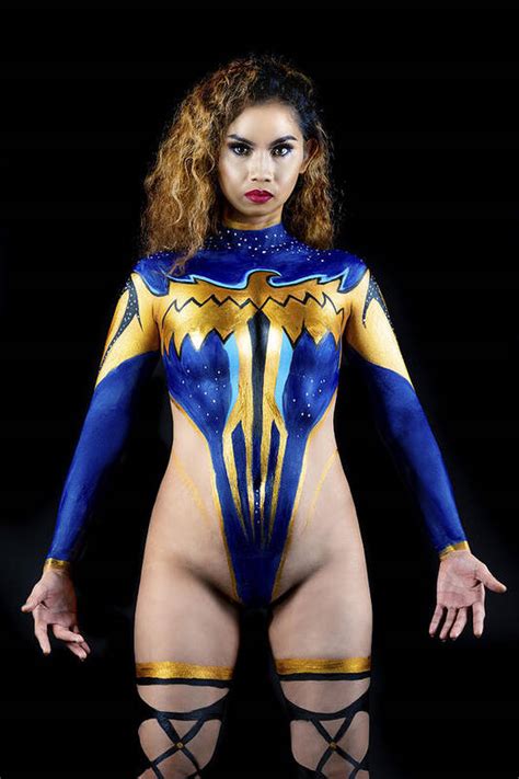 Blue Human Body Paint At Robyn Morgan Blog
