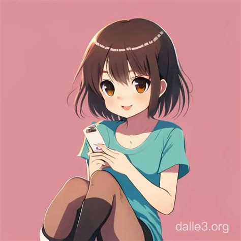 Adorable Anime Girl In Vibrant Panties Illustration Dalle3 Ai