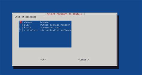 create gui dialog boxes in bash scripts with whiptail ostechnix