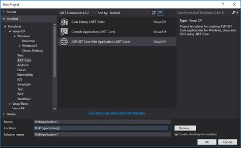 membuat asp core mvc project mysql
