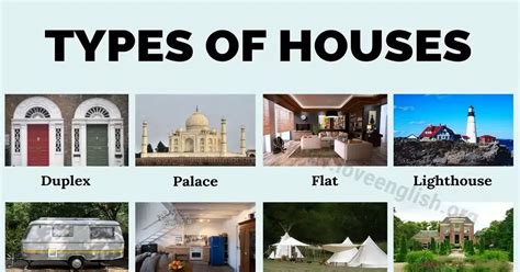 There Are Many Different Types Of Houses In This Picture And It Is Easy To Read