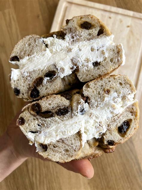 Sourdough Cinnamon Raisin Bagels Jeshas