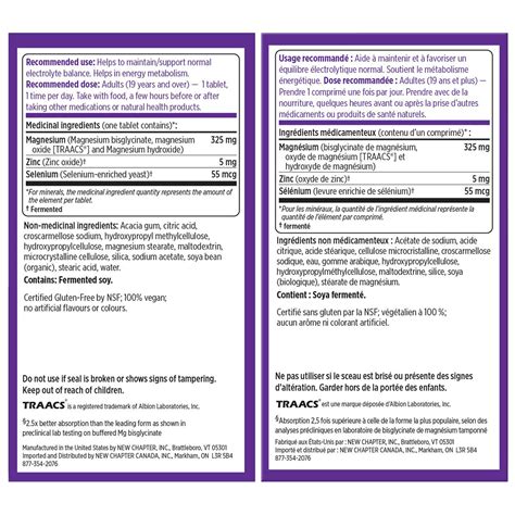 New Chapter Magnesium Selenium And Zinc Essence Of Life Organics