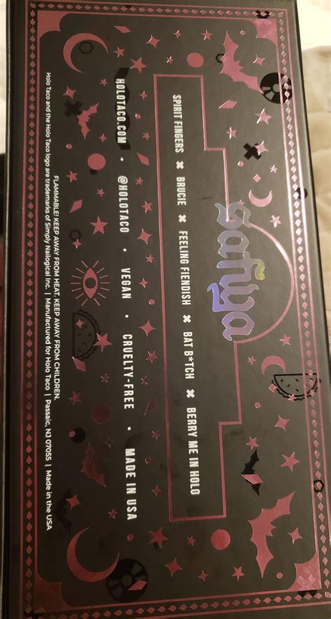 Safiya X Holo Taco Box Misprint Rsimplynailogical