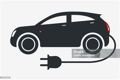전기 자동차 로고입니다 에코 차량 기호입니다 생태 교통 아이콘입니다 고립 된 벡터 가솔린에 대한 스톡 벡터 아트 및 기타 이미지 가솔린 개념 개념과 주제 Istock