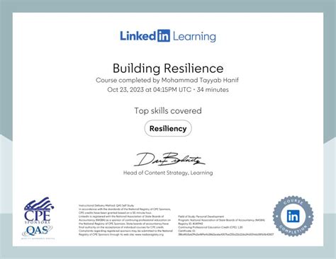 mohammad tayyab hanif on linkedin certificate of completion