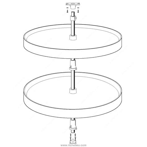 2 Shelf Lazy Susan Set Richelieu Hardware