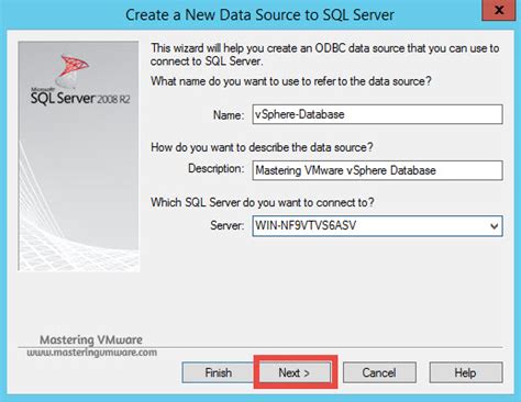 Create Dsn For Vsphere Mastering Vmware