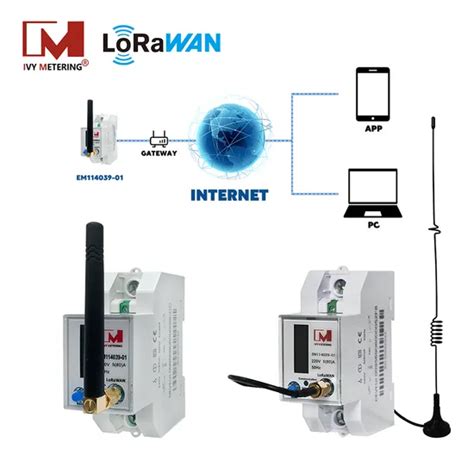 Single Phase Wireless Energy Meter Lora Wan Iot Electricity Meters Lorawan Kwh Meter Lorawan