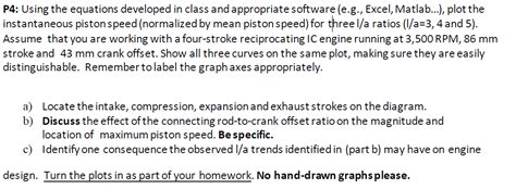 P4 Using The Equations Developed In Class And Chegg Com