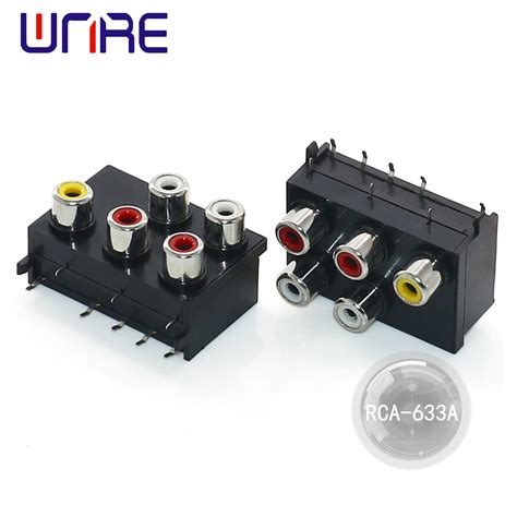 China High Quality Rca Socket Rca Connector Female Pcb Mount Cable