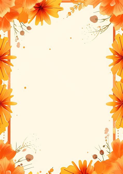 Orange Polka Dot Background Page Border And Printable Background In Word Slidesdocs