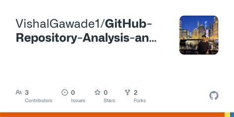 Github Vishalgawade1github Repository Analysis And Forecasting With