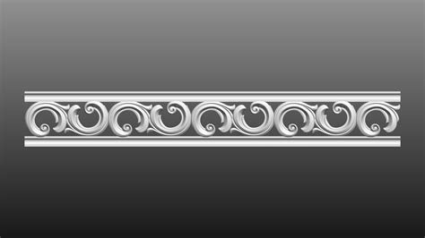 fichier 3d 3d border design cnc 🪧・design pour impression 3d à