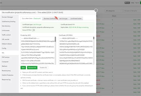 Ssl Not Working Aapanel Free Hosting Control Panel One Click Lamplemp