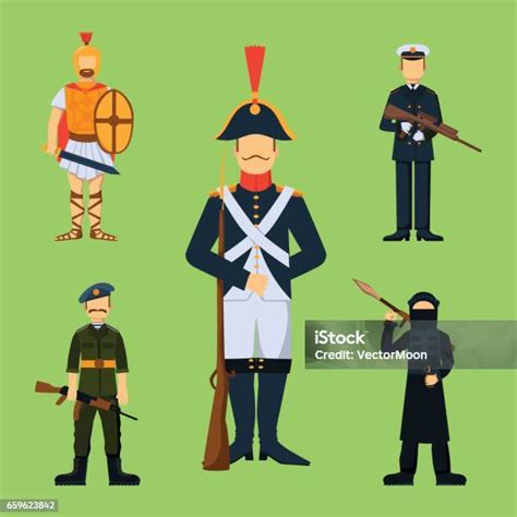 군 군인 캐릭터 무기 기호 갑옷 남자 실루엣 힘 디자인 및 미국 전투기 탄약 해군 위장 기호 벡터 일러스트 레이 션 플랫