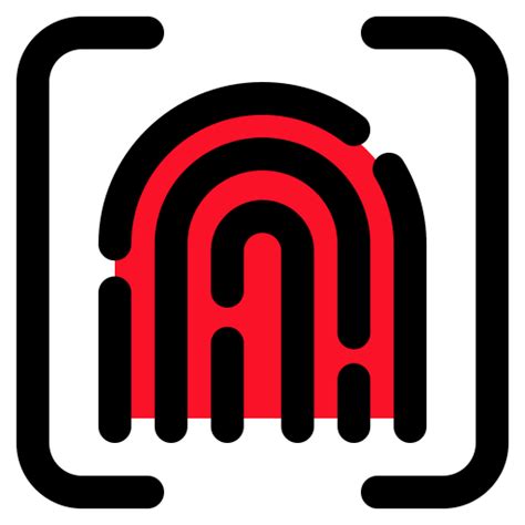 Scan Fingerprint Biometric Identification Touch Id Icon Download On Iconfinder