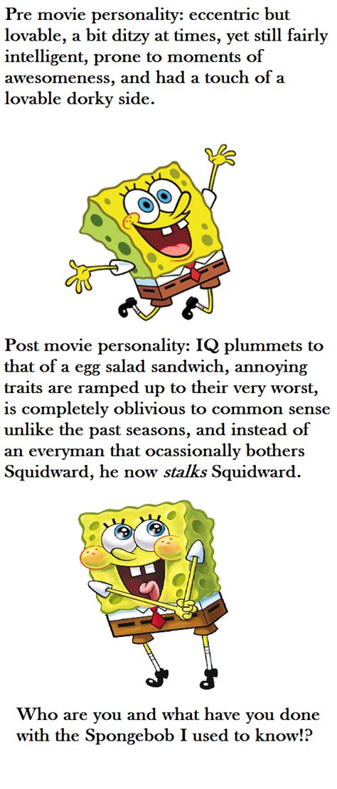 I Hate Flanderization Spongebob Squarepants Know Your Meme