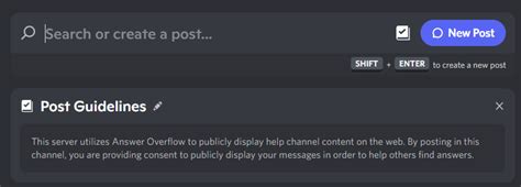 Forum Post Guidelines Consent · Issue 6 · Answeroverflowansweroverflow · Github