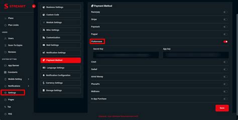 Flutterwave Payment Streamit Laravel