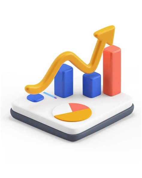 Premium Photo A Colorful Model Of A Graph With A Graph On It