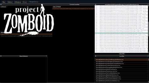 started a pre existing file with debug mode on this is the loading