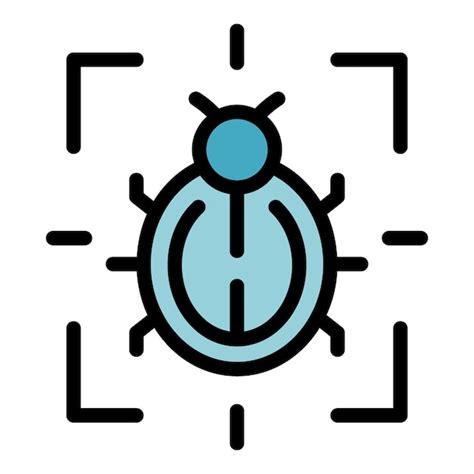 Premium Vector Bug Control Icon Outline Vector Smart Data Digital Farm Color Flat