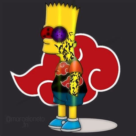 Bart Da Akatsuki Com Rinnegan Supremo Perfil Em 2025 Bart Simpson