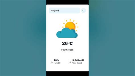 Weather App Using Html Css Js Weather Shorts Youtube