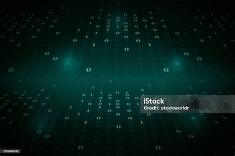 Abstract Technology Binary Code Background Stock Illustration