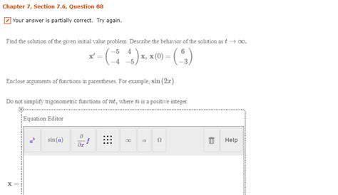 Solved Find The Solution Of The Given Initial Value Problem Chegg