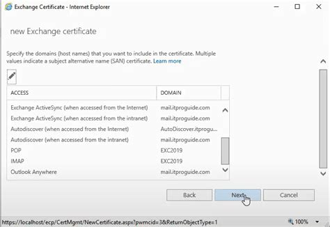 Installing And Configuring An SSL Certificate In Microsoft Exchange Server Tutorial