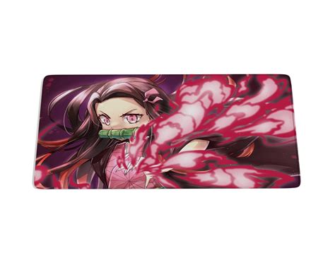 Nezuko Violence Mouse Pad Custom Anime Design Custom Mouse Pad