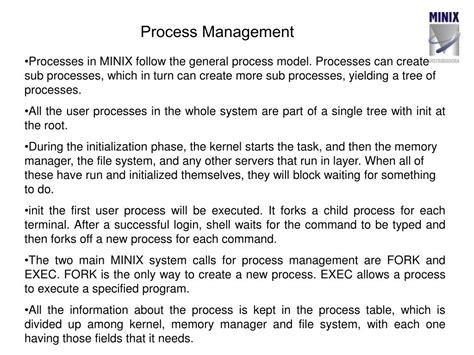 Ppt Minix Operating System Powerpoint Presentation Free Download Id6327021