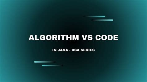 Dsa Series Algorithm Vs Code — Logic First Implementation Next By Shubham Vartak