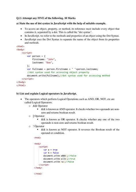 7 12 22 Css Sample Paper Sol Q Attempt Any Five Of The Following 10
