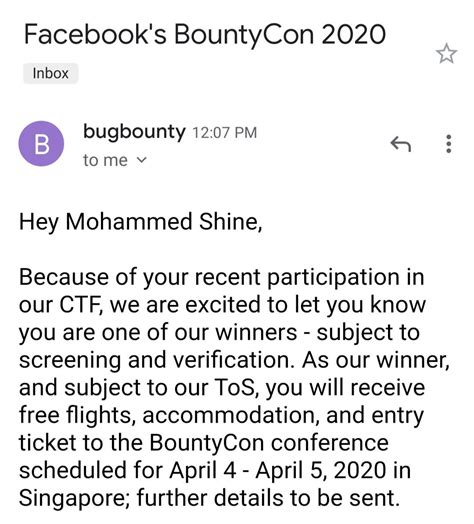 Mohammed Shine On Linkedin Ctf Facebook Bugbounty Bountycon Capturetheflag Hacking