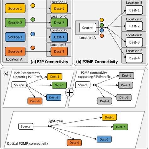 P2p A And P2mp B Connectivity Supporting P2p And P2mp Traffic On