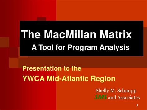 PPT The MacMillan Matrix A Tool For Program Analysis PowerPoint Presentation ID